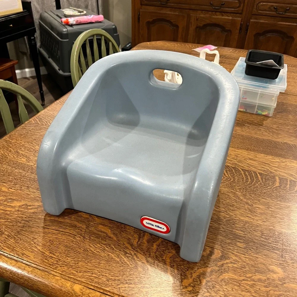 Little Tikes | Other | Little Tikes Toddler Booster Seat Blue Gray ...